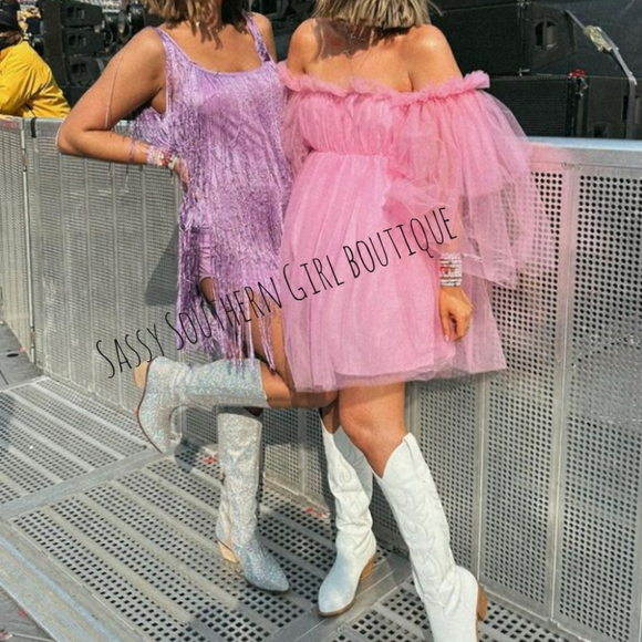 Sassy Southern Girl Boutique | Dresses | Barbiecore Pink Tulle Puff ...